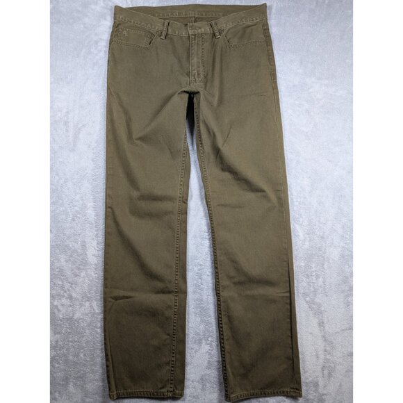 Polo Ralph Lauren | Pants | Polo Ralph Lauren Pants Mens 35x32 Chino Military Green Straight Leg ...